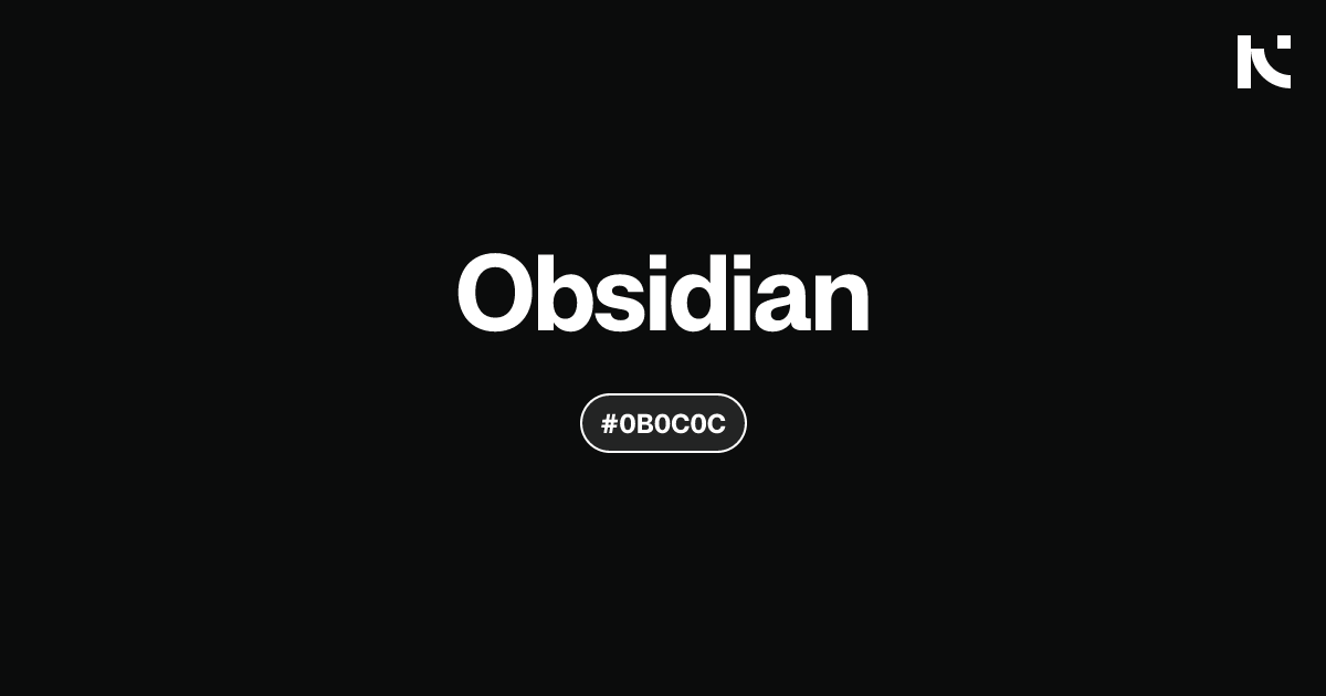 Obsidian | color meaning, hex code, palettes, images