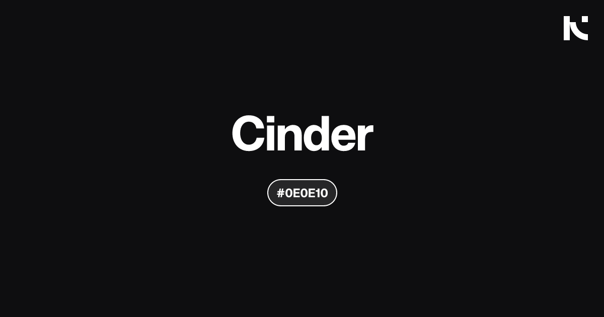 Cinder | color meaning, hex code, palettes, images