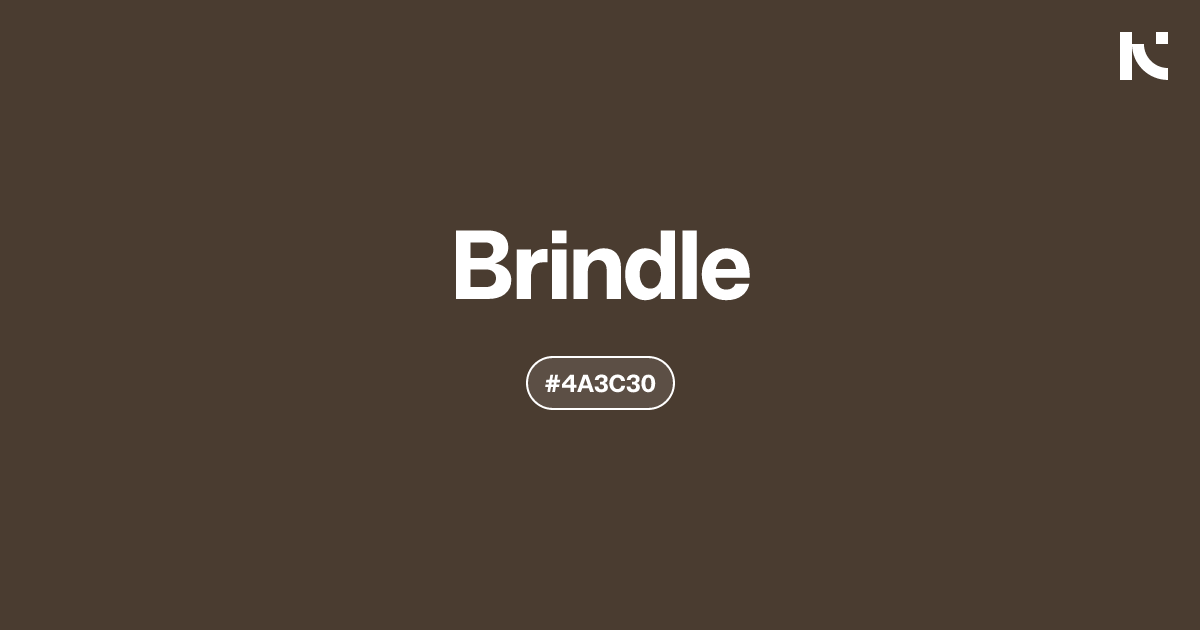 Brindle | color meaning, hex code, palettes, images