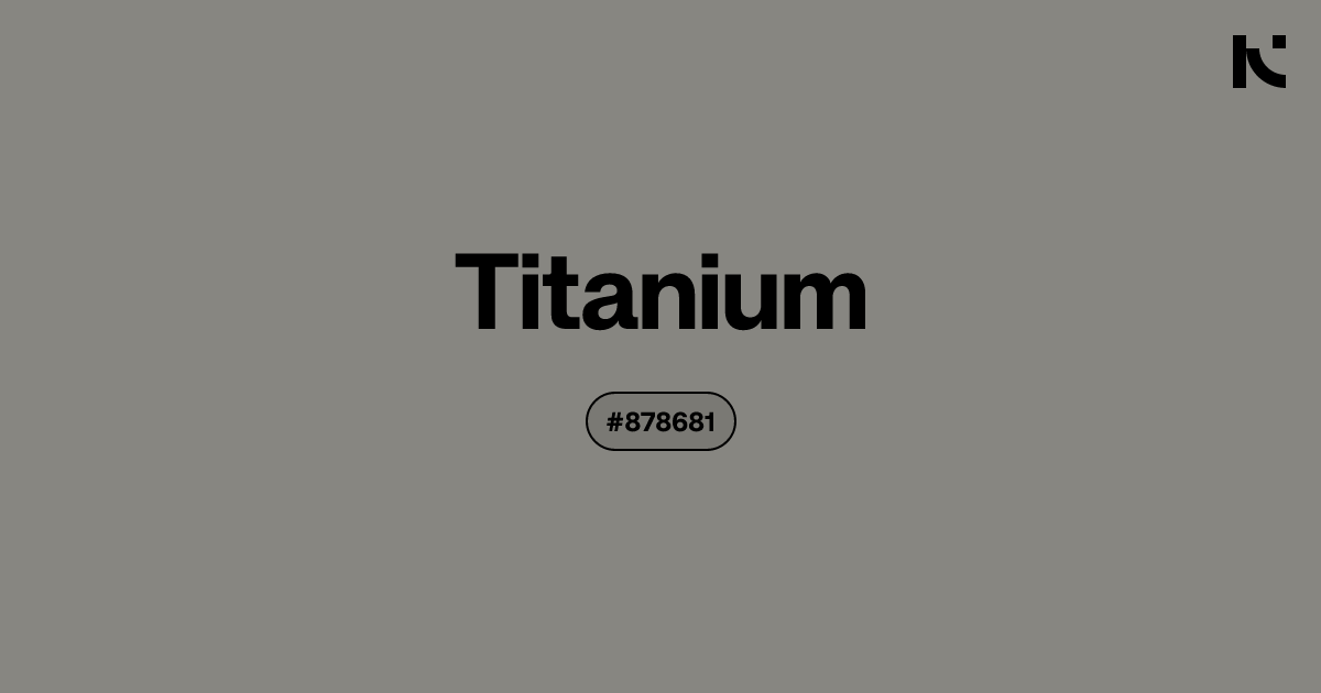 Titanium | color meaning, hex code, palettes, images