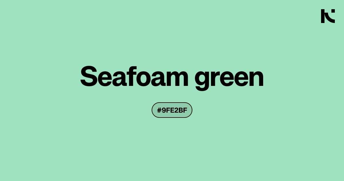 Seafoam green | color meaning, hex code, palettes, images